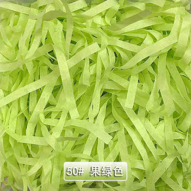 Рафия, измельчённая бумага, мятая бумага, декоративный наполнитель для подарочных и конфетных коробок, продается на вес.