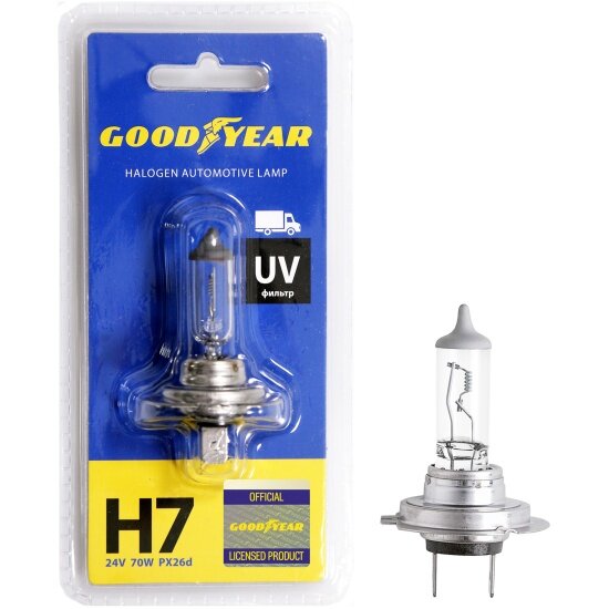 Автолампа галогенная Goodyear GY017241 Н7 24V 70W PX26d
