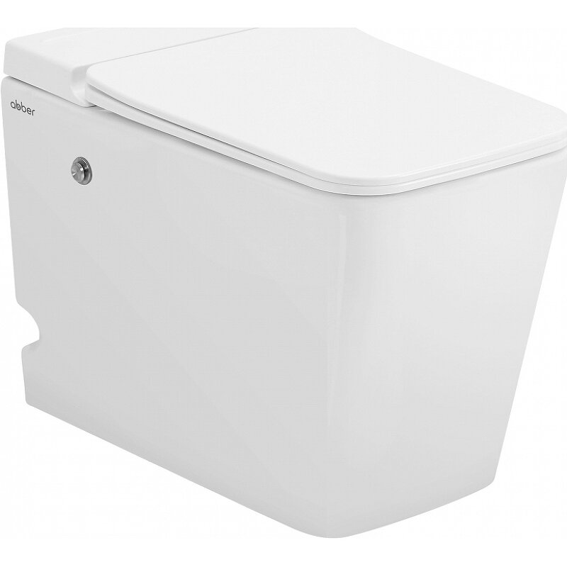 Приставной унитаз Abber Rechteck AC1213P импульсный с микролифтом