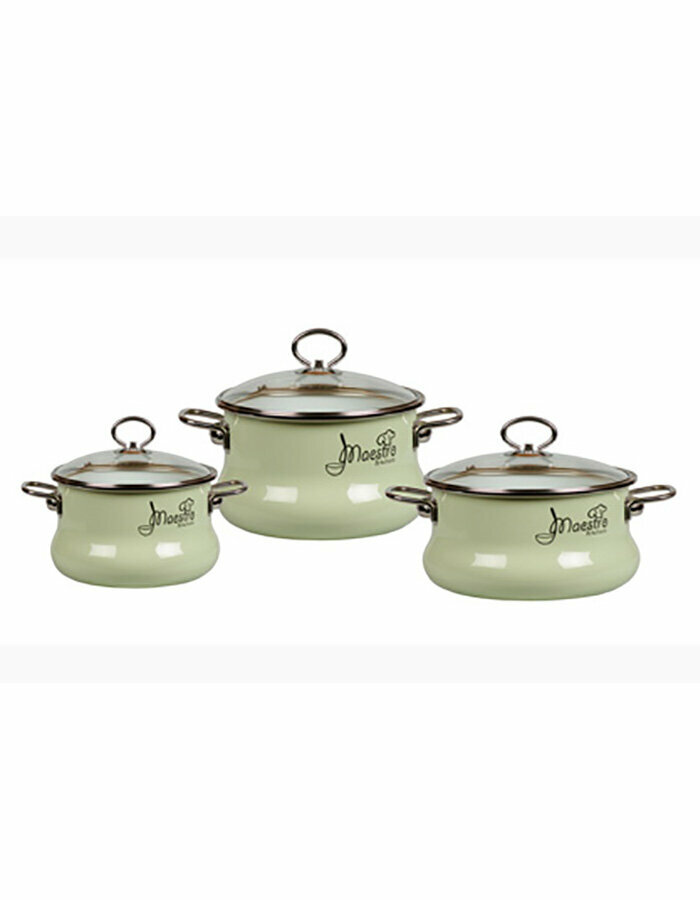 Набор кастрюль Vitross Maestro, эмалированные, 2, 3 и 4 л