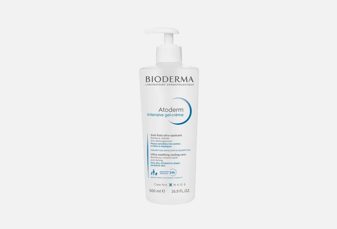 Крем-гель Bioderma Atoderm, для сухой и атопичной кожи, успокаивающий, 500мл