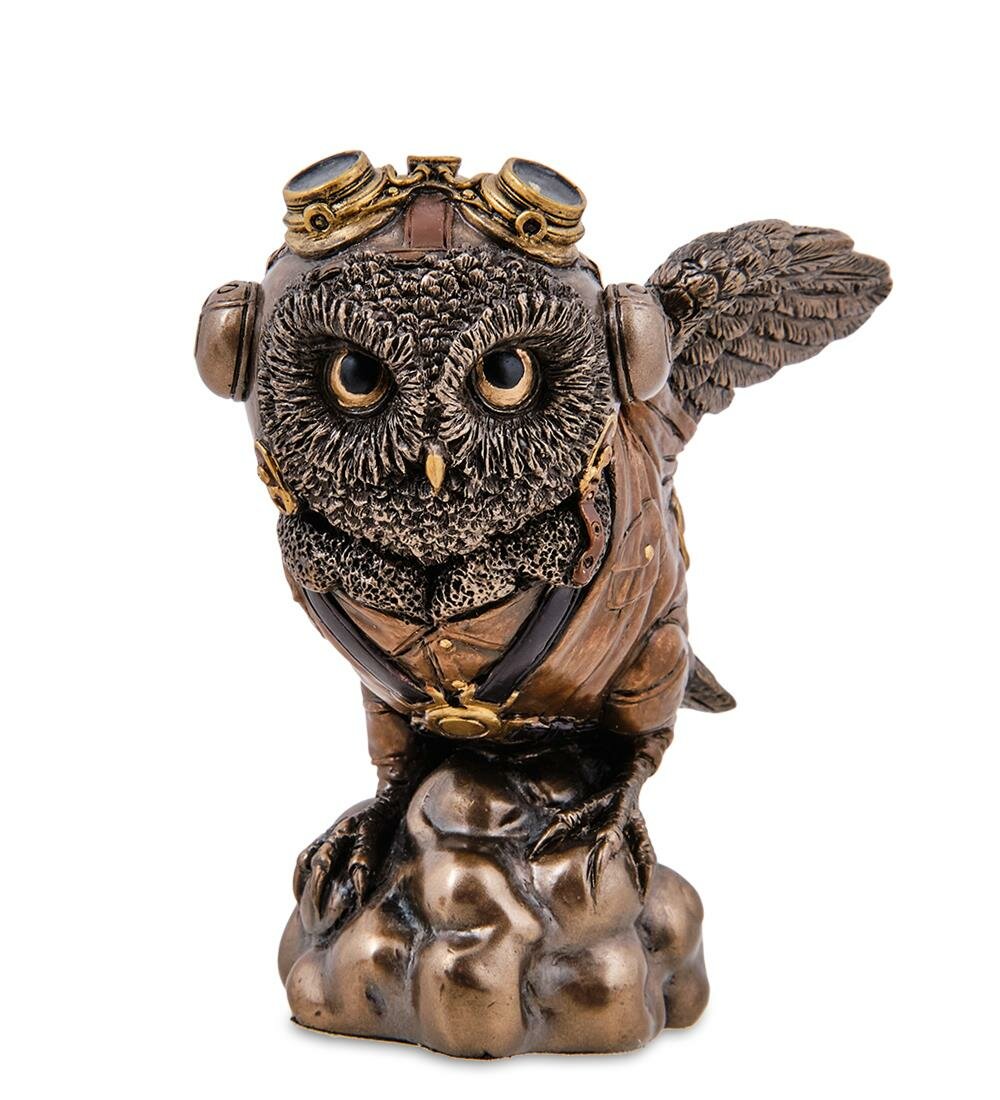 Статуэтка в стиле Стимпанк Сова-летчик A2182457 Veronese, Полистоун
