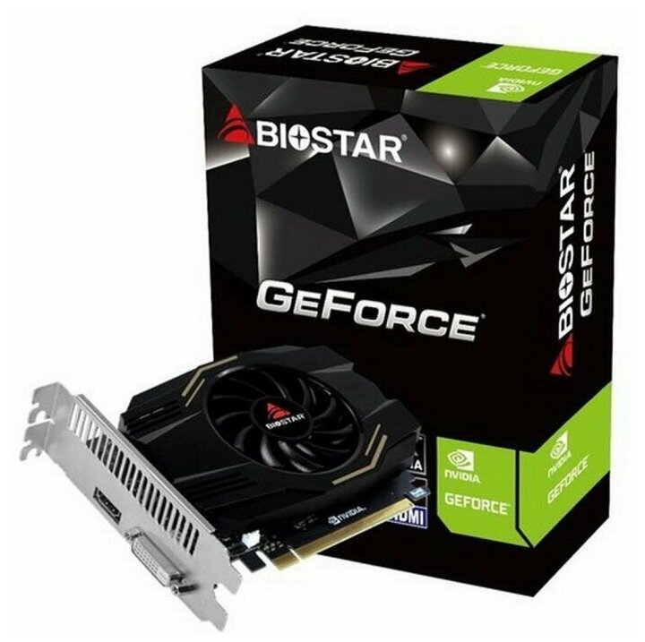 Видеокарта Biostar PCI-E 4.0 VN1034TB46 NVIDIA GeForce GT 1030 4Gb 64bit DDR4 1152/2000 DVIx1 HDMIx1 HDCP Ret