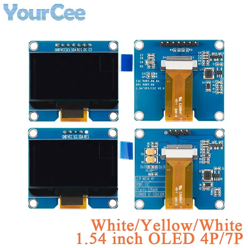 OLED Blue LCD Display Module 4Pin — фото 1