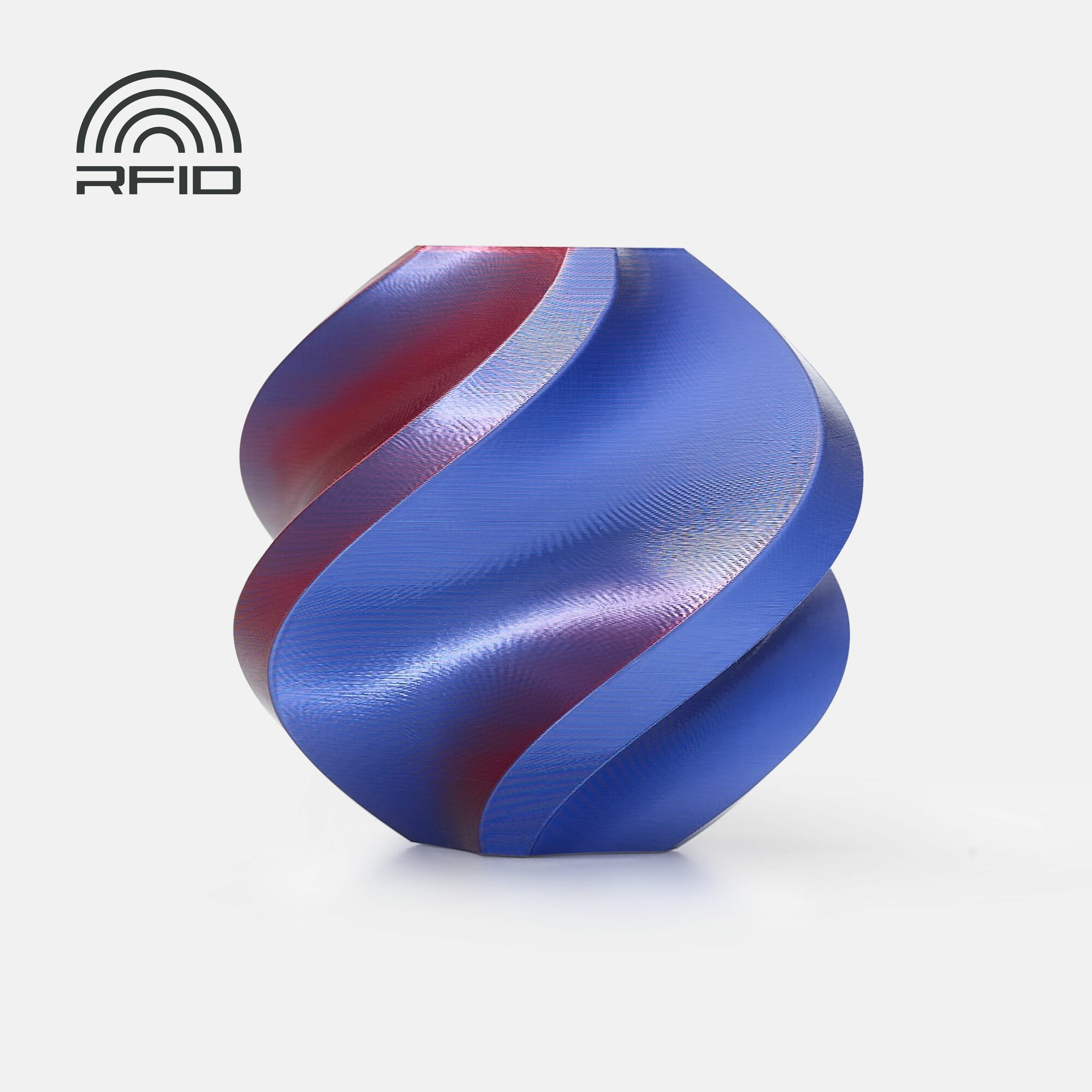 Филамент Bambu Lab PLA Dual Silk Midnight Blaze (красно-синий) / пластик для печати игрушек на 3д принтере , 1кг на катушке , RFID оригинал