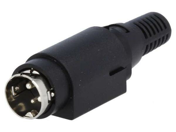 Вилка Ninigi PC-MDP-401-3P "Папа" PIN 3, 6,5 мм, черный, 1 шт