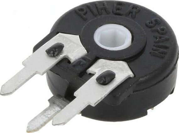Резистор PIHER PT10KH01-103A2020-E-S Резистор подстроечный вертикальный монтажнный однооборотный серии PT10 10кОм 1шт