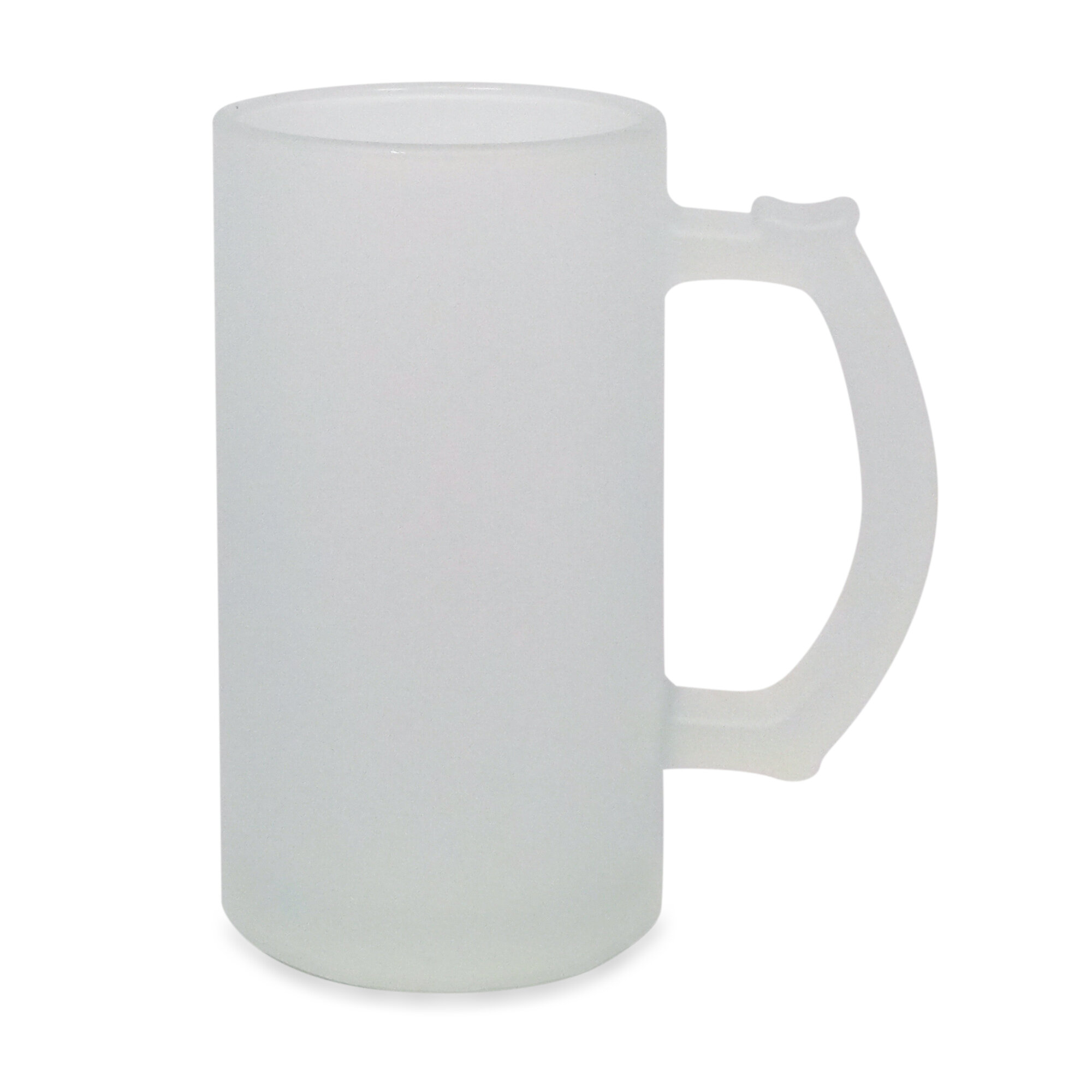 Кружка стеклянная Пивная прозрачная матовая, 500мл