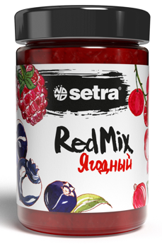 Джем SETRA ягодный Red mix /стекло/ 335г