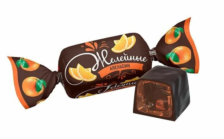 KDV Конфеты желейные Апельсиновые, 1000 г