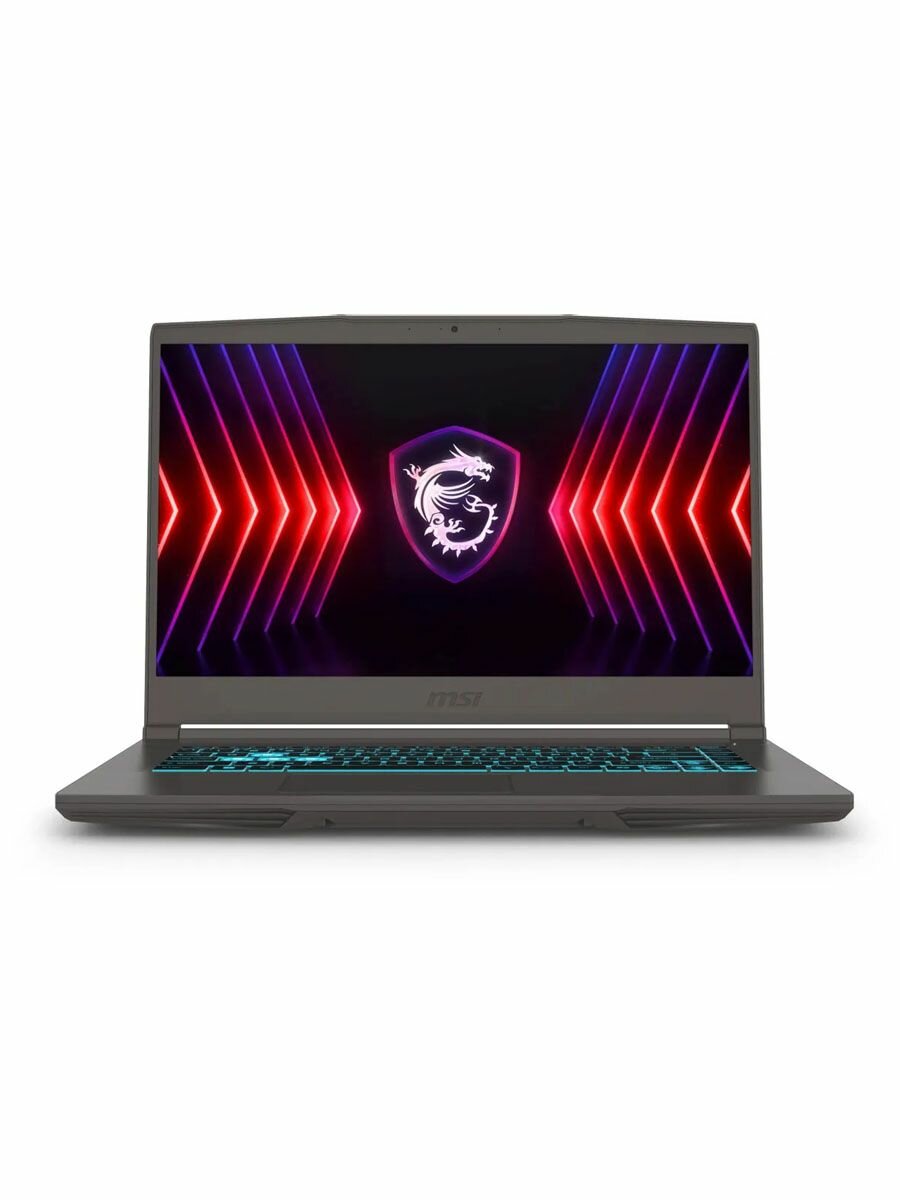 Ноутбук MSI Thin A15 B7UC-283XRU, 15.6" (1920x1080) IPS 144 Гц, AMD Ryzen 7 7735HS, 8 ГБ DDR5, 512 ГБ SSD, NVIDIA GeForce RTX 3050 для ноутбуков (4 Гб), Без системы, Серый, Русская раскладка