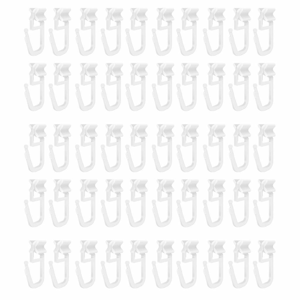 Комплект из 50 роликов для карниза с фиксирующим крюком