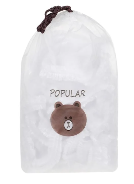 Пакет для продуктов на резинке, BonHome, 38 см, 100 шт.