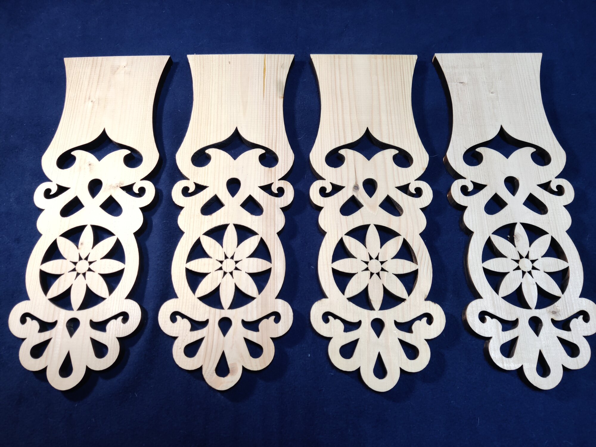 Наличники декоративные "Свес Ракушка" деревянные резные 4 шт.