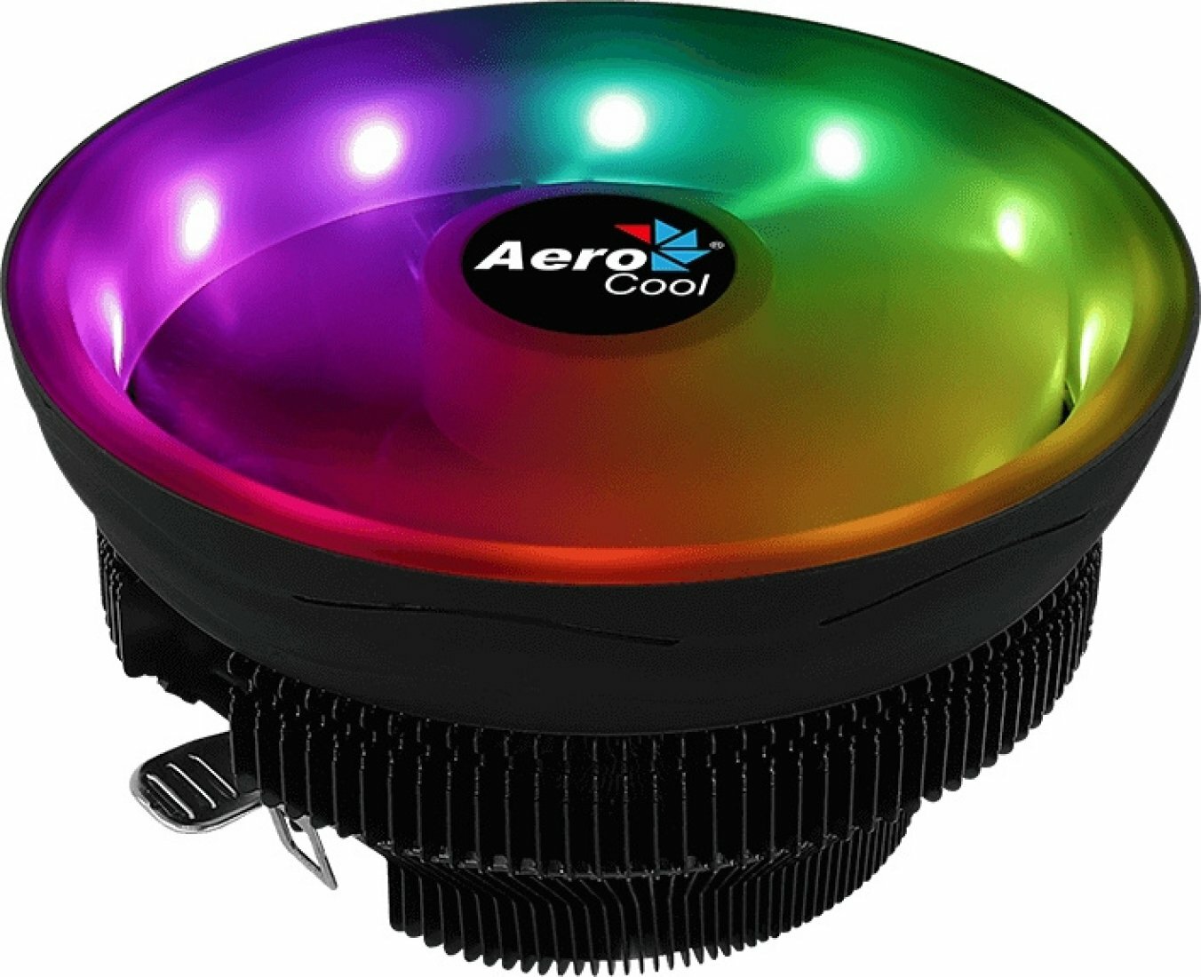 Кулер для ПК Aerocool Core Plus Soc-AM5/AM4/1151/1200/1700 4-pin 15-25dB Al 110W 305gr LED Ret