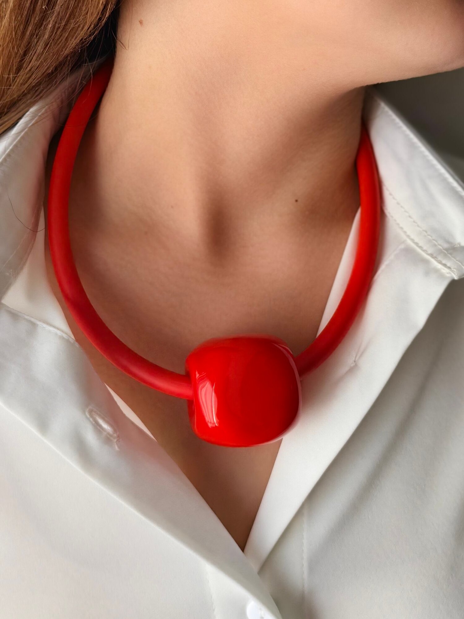 Колье, стекло