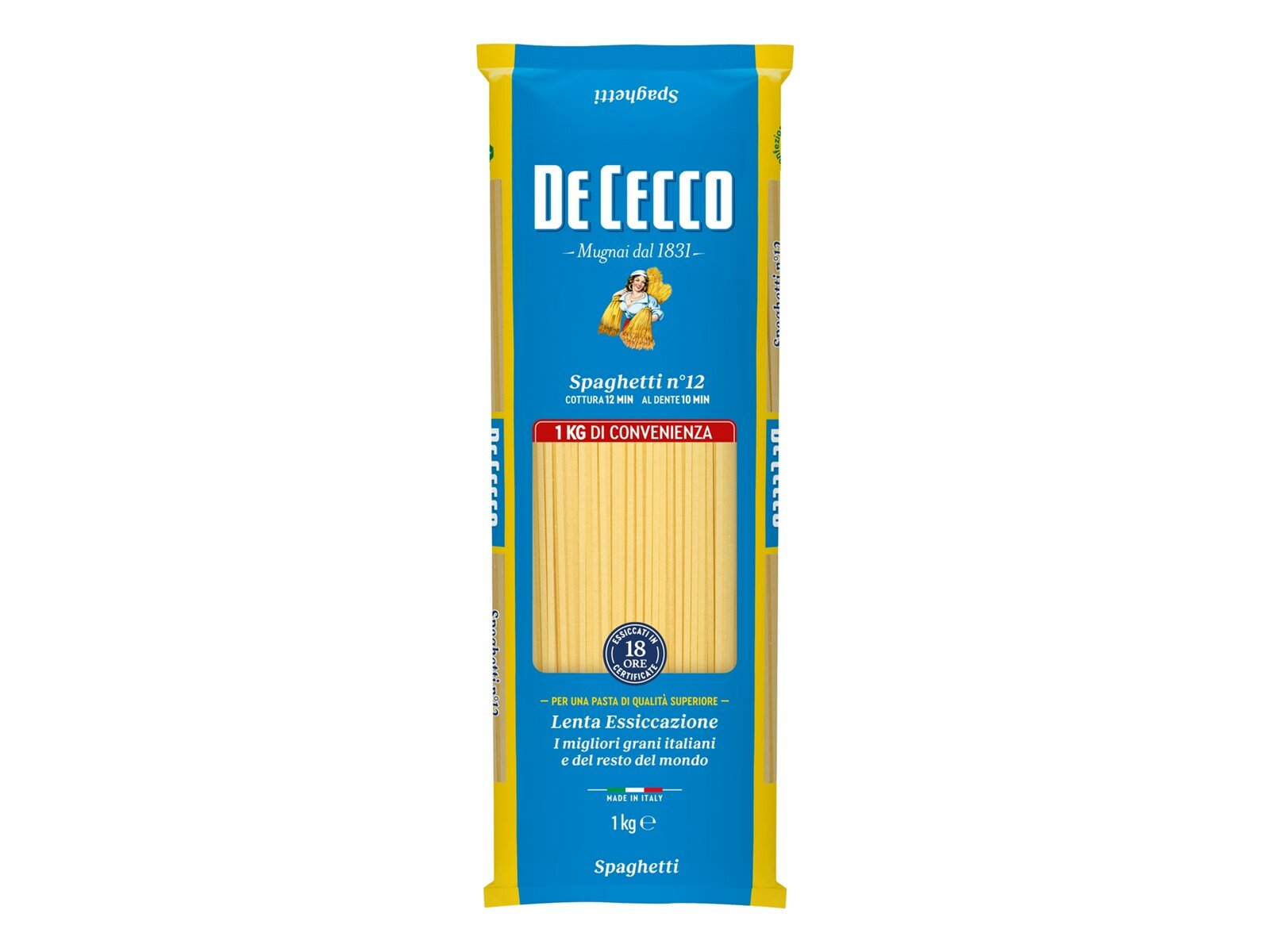 Макароны спагетти De Cecco Spaghetti №12, 1кг