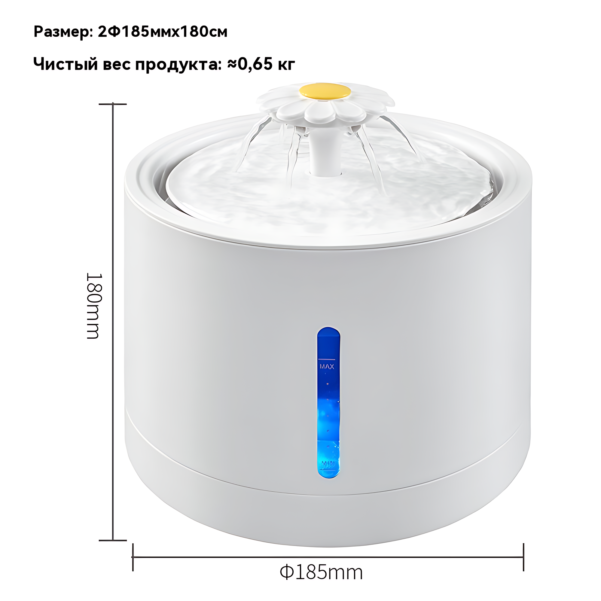 Фильтр Smart Fountain Cat 20244 2l30db автоматически отключает безопасный пищевой пластик