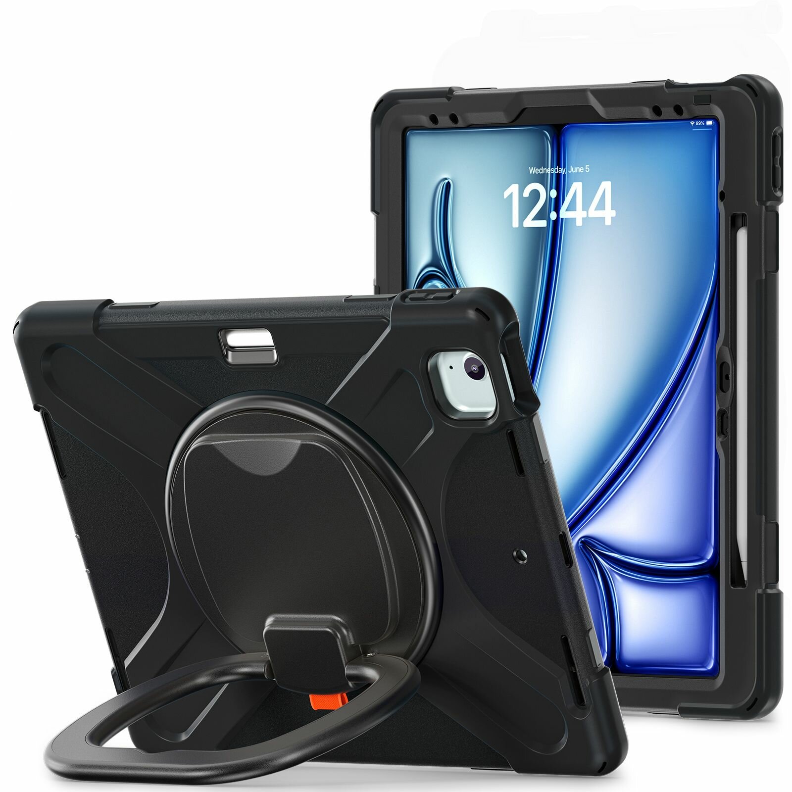 Противоударный чехол для iPad Pro 12,9 (2018-2022) / Air 13 (2024-2025) Modmac X-StrongB Black