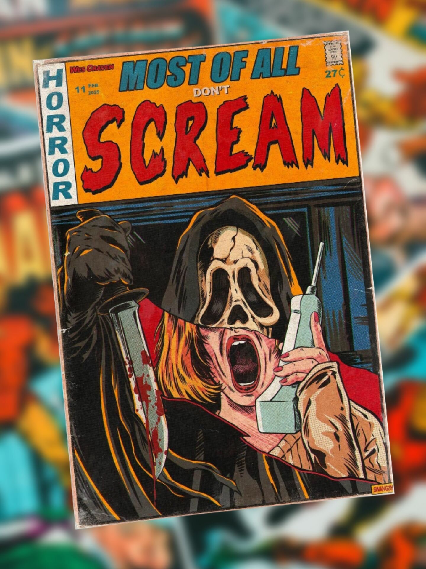 Постер pinterest "Крик", 29.7х42см, А3, глянцевый