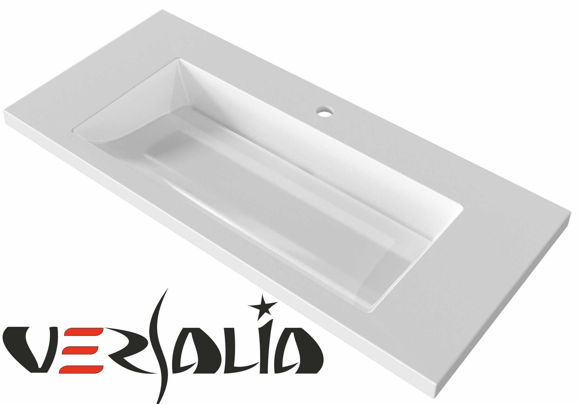 Раковина мебельная Versalia Luxor 80 с щелевым сливом 4670142930860