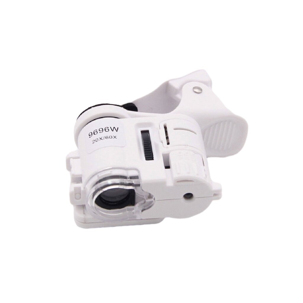 20X 60X карманный микроскоп со светодиодной подсветкой и смартфонами, цифровое увеличительное стекло, лупа для микроскопа, лупы с зажимом