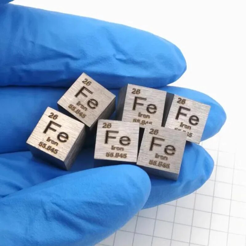 Кубик железа 10 мм 99,99% 10mm 1pc