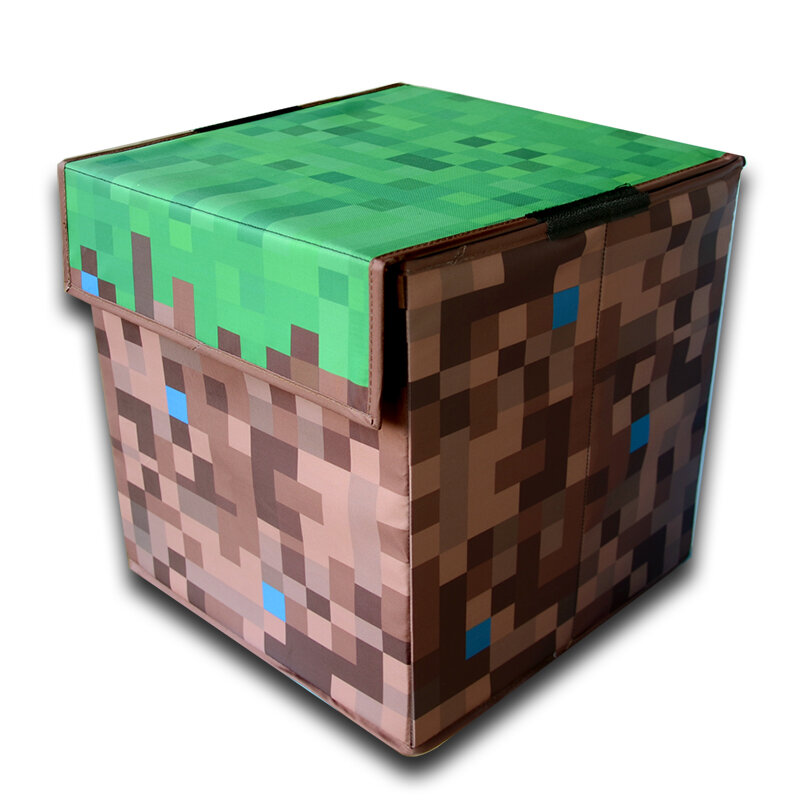 Ящик для хранения газонов Minecraft treasure chest с крышкой, новый ящик для хранения газонов 35 см