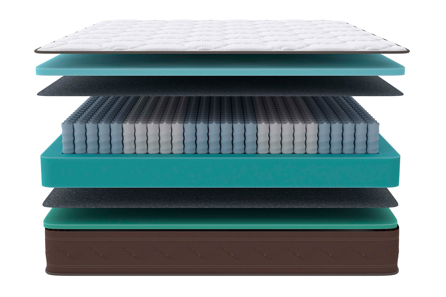 Матрас пружинный MILDEX Pro-comfort, 90х200, цвет белый