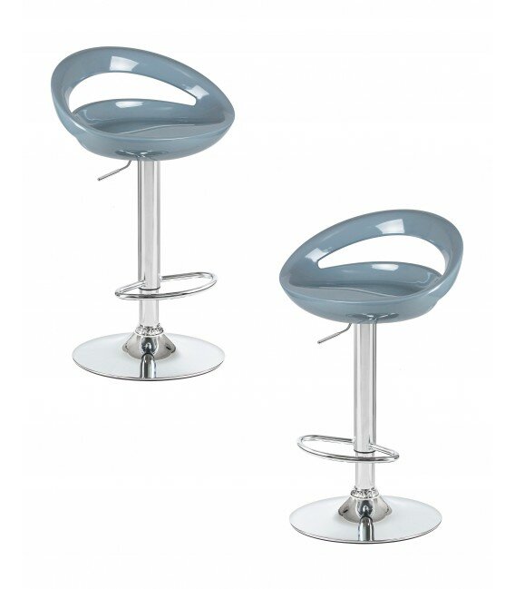 Набор 2 шт Стул барный DOBRIN DISCO SET-2 1010-LM, серый