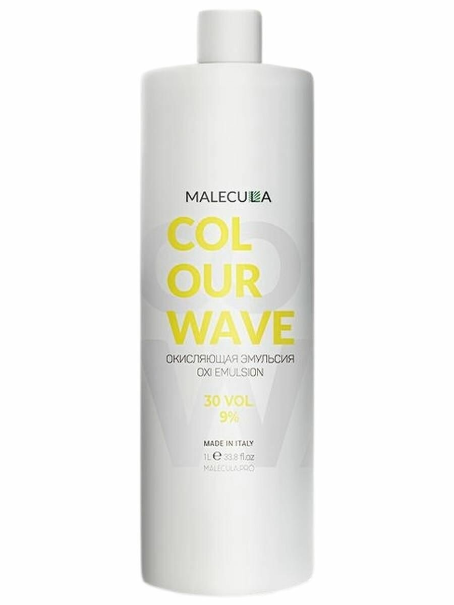 MALECULA Окисляющая эмульсия 9% интенсивное окрашивание и стойкий цвет Oxi Emulsion, 1000 мл
