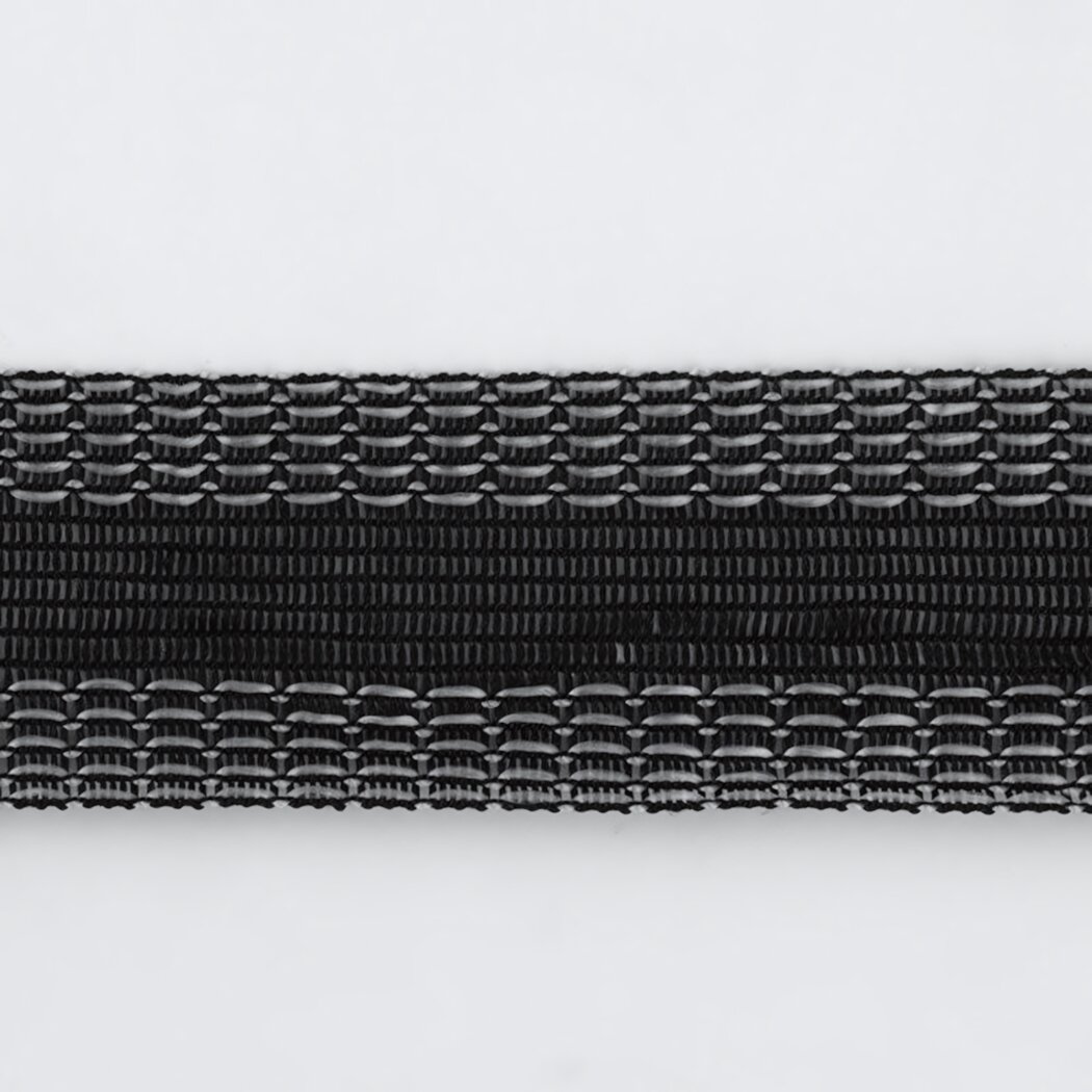 Лента термоклеевая для подгибки швов 25мм×1м, полиэстер, черная