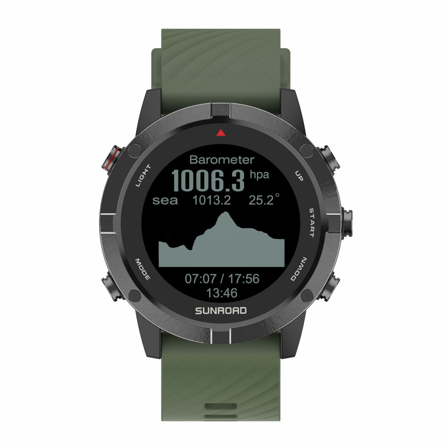 Sunroad T3 10ATM Открытый Спорт Водонепроницаемый Альтиметр GPS Smartwatch