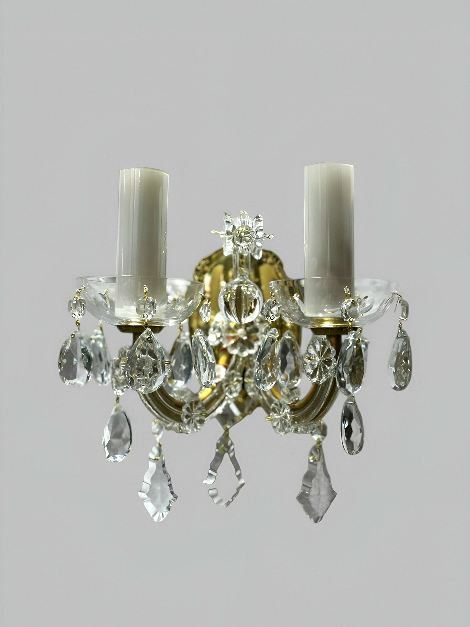 Бра хрустальное светильник настенный винтаж ArtGlass MARIA TEREZIA Чехия