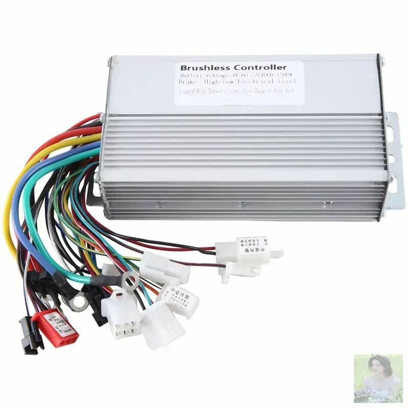 48V 60V 64V 72V 1000W 1500W Электрический контроллер 12 Tube Dual Mode E-Bike Бесщеточный скорости двигателя