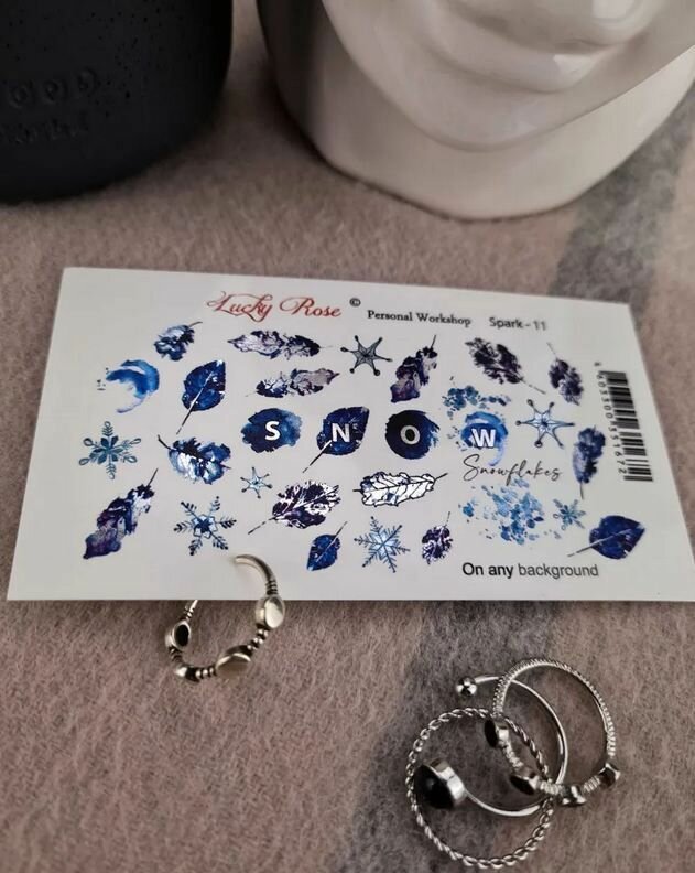 Lucky Rose Слайдеры наклейки для ногтей Foil 011