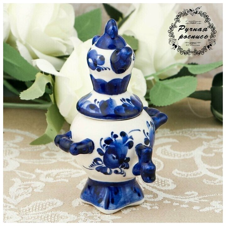 Сувенир "Самовар", гжель