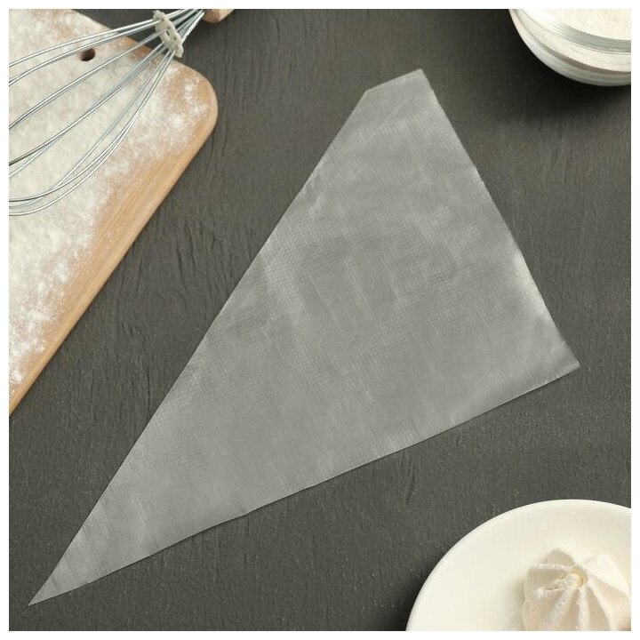 Набор кондитерских мешков одноразовых, 27x17 см, размер S, 100 шт