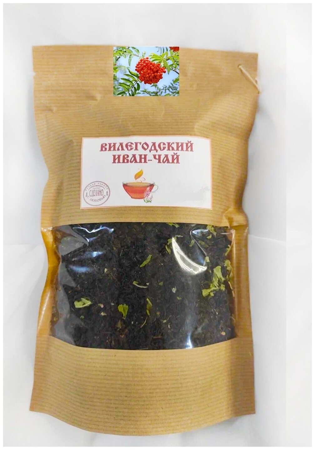 Иван-чай Архангельский с ягодами рябины,150г.