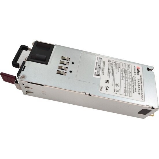 Блок питания серверный Qdion Model U1A-D10800-DRB-Z CRPS 1U Module 800W Efficiency 94+, Gold Finger (option), Cable connector: C14