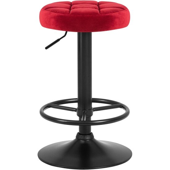 Стул барный Dobrin 5008_BlackBase-LM BRUNO BLACK, цвет сиденья бордовый (MJ9-43), цвет основания черный