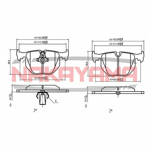 Колодки тормозные дисковые Nakayama HP8397NY
