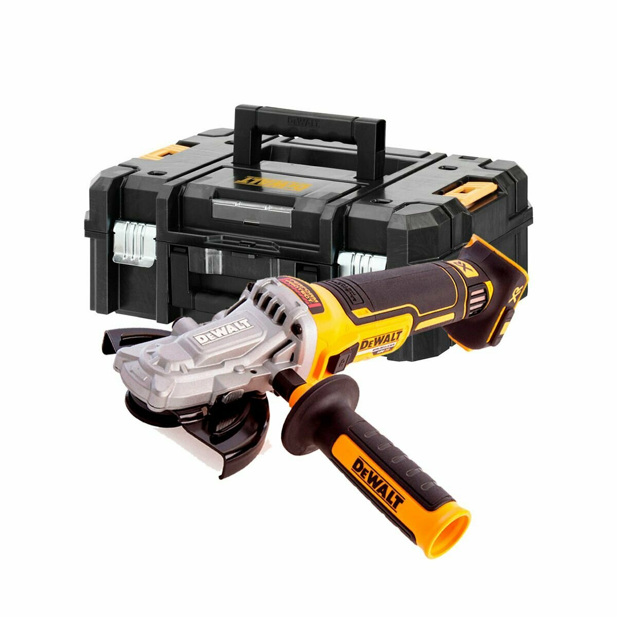 DeWalt DCG405FNT SOLO Углошлифмашина, чем. (18В, XR, 125 мм, BL, 9000об/мин, гайка SDS)