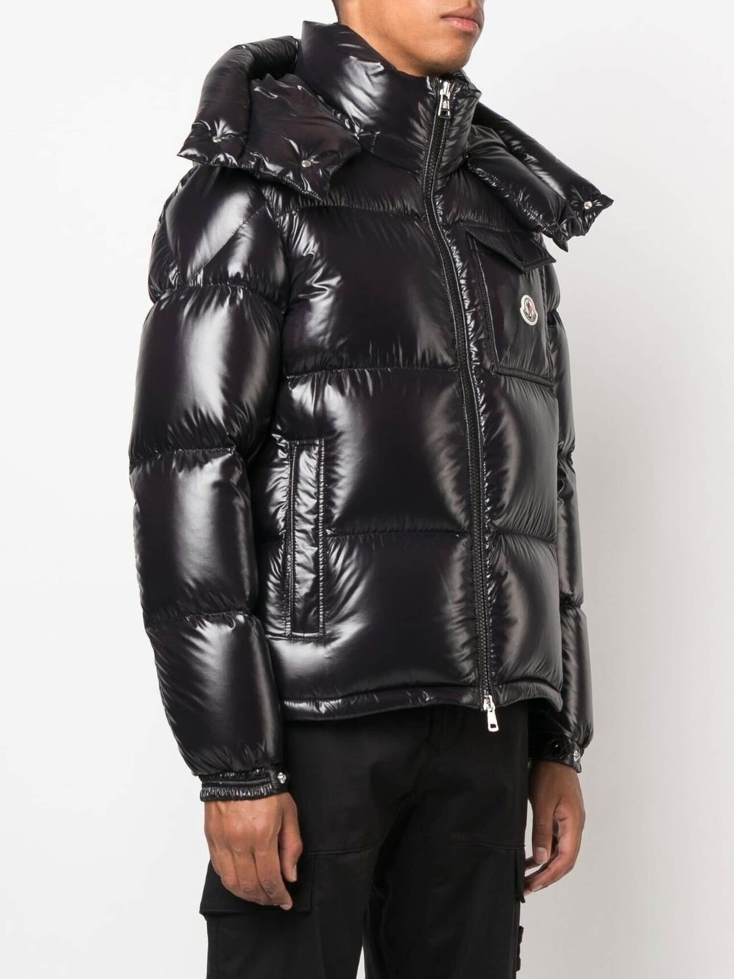 Пуховик Moncler Montbeliard, размер 50, black — фото 1