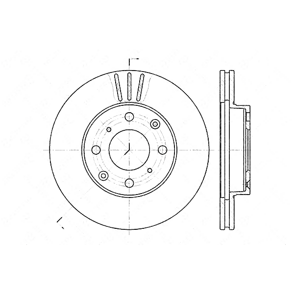STELLOX 6020-2615V-SX (1903365 / 1903366 / 1903516) диск тормозной передний\ Honda (Хонда) Civic (Цивик)