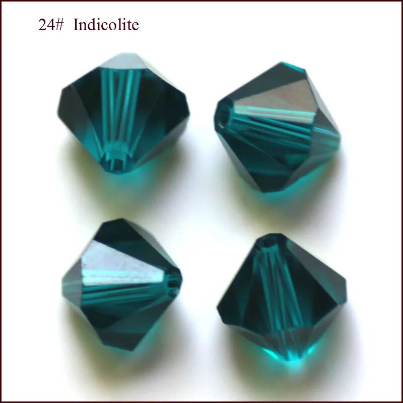 StreBelle хрустальные биконе бусины 5301 200 шт. about 10mm, indicolite
