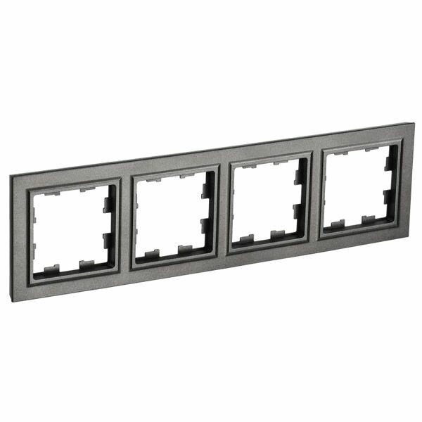 Рамка пластик 4 поста IEK BRITE BR-M42-K45 РУ-4-БрТБ бронза