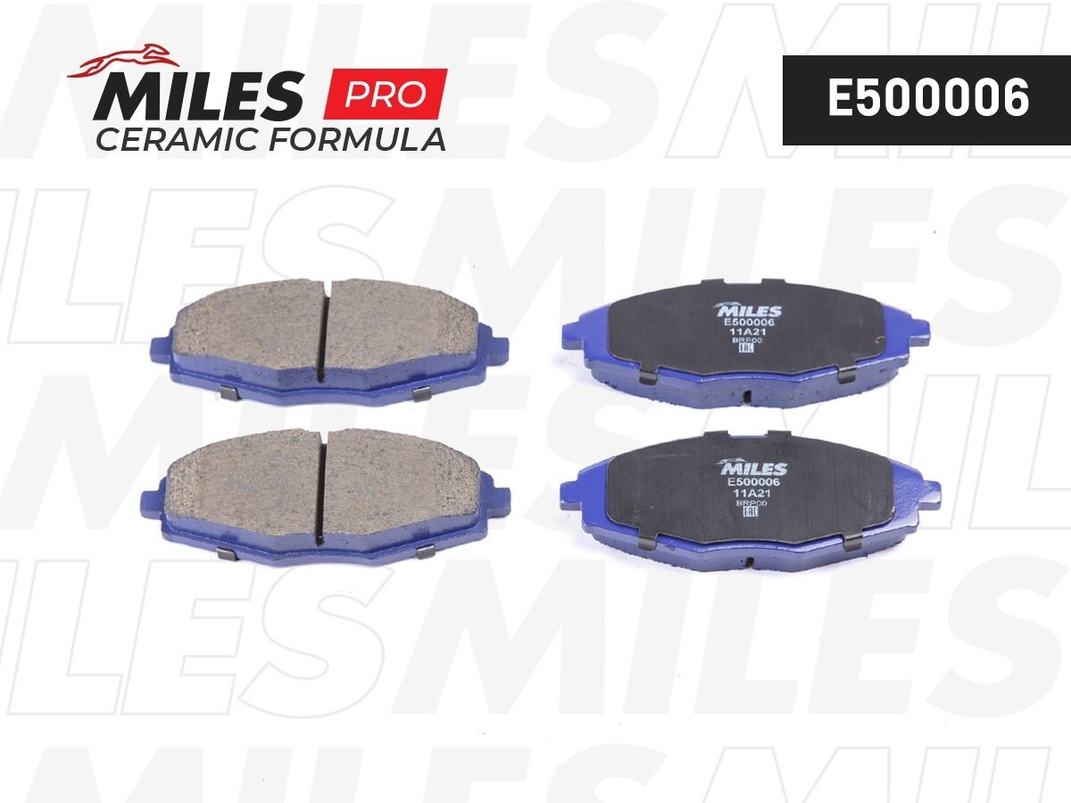 MILES Колодки тормозные передние (Смесь CERAMIC серия PRO) DAEWOO NEXIA/LANOS/MATIZ SOHC (TRW GDB3195) E500006