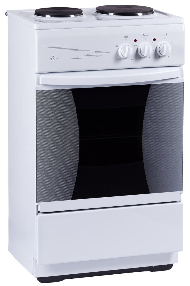 Электрическая плита Flama CE3201-W, белый (Товар с дисконтом)