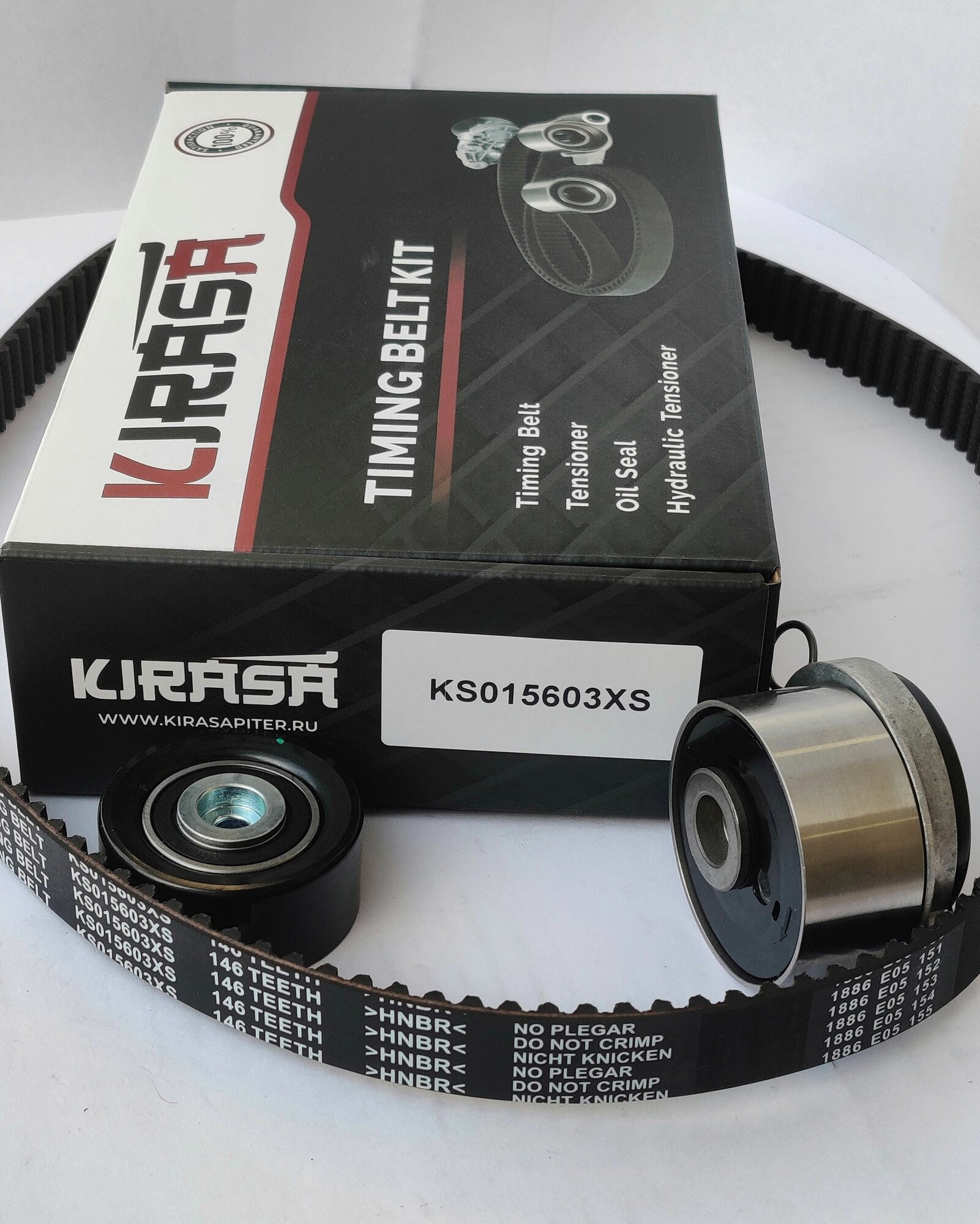 Ремень ГРМ комплект с роликами Kirasa KS01O5603 146зуб L1168x24мм HNBR Opel Astra (98-16), Corsa (06-19), Vectra (02-09_ 1.4/1.6/1.8